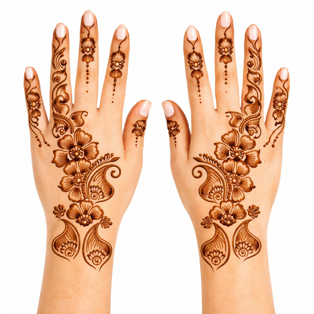 Henna Tattoo Mit Schablone