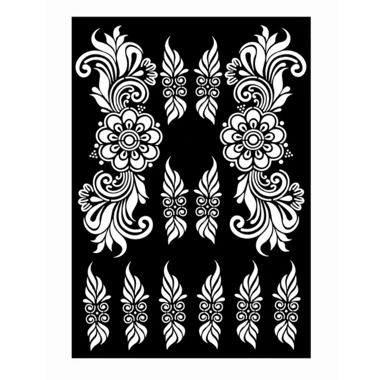 Henna Muster Schablone