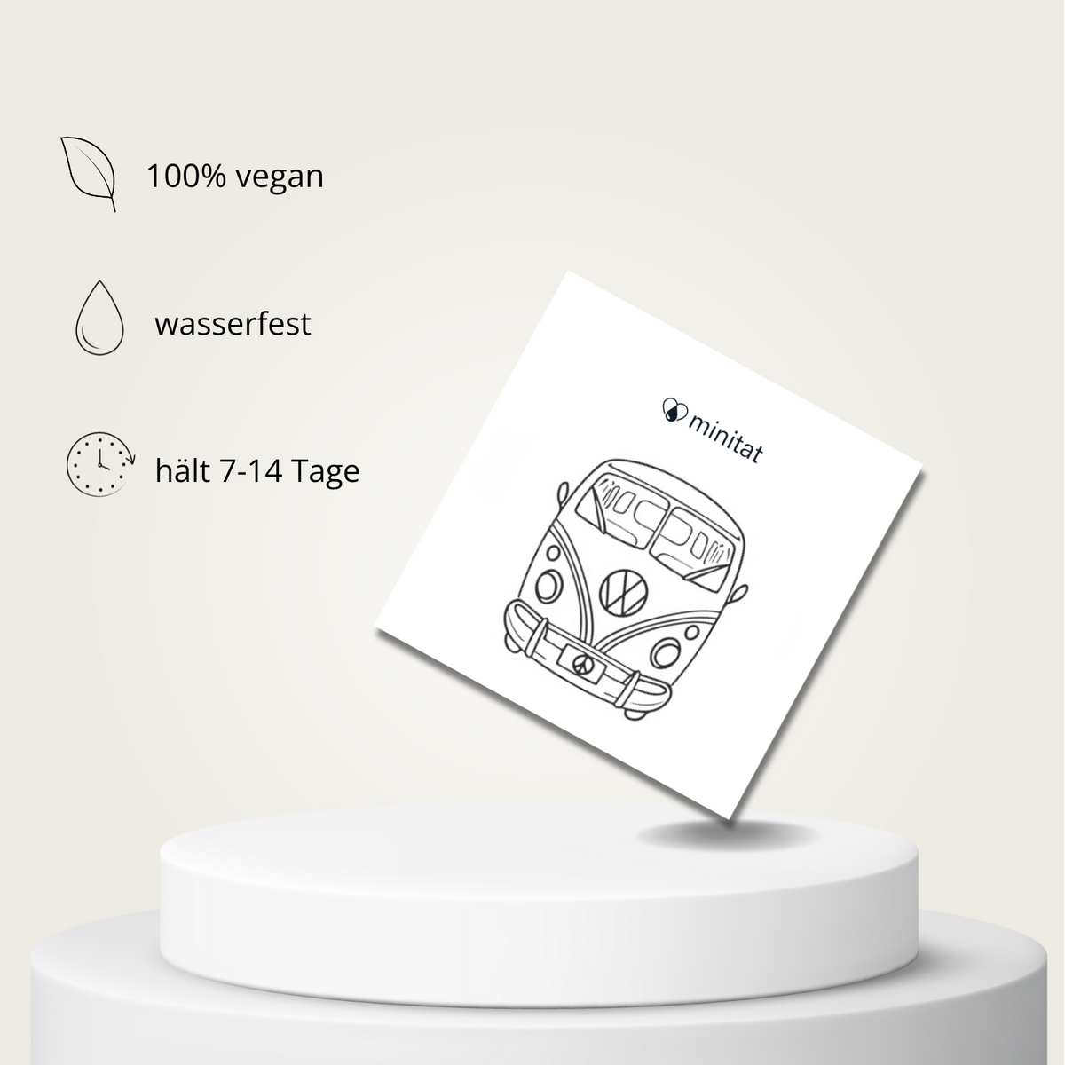 VW Bus Tattoo I Temporäres Tattoo I 2 Wochen Tattoo I minitat – Henna ...